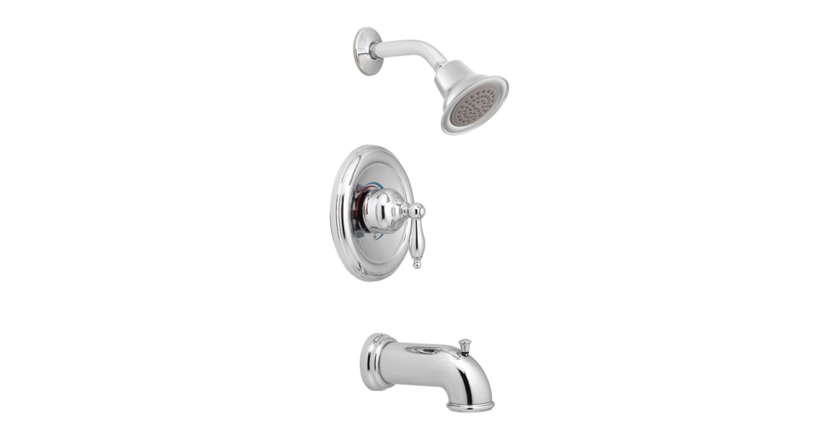 Moen TL2378 Single Handle Posi-Temp Pressure Balanced Tub and Shower Trim with Single Function ...