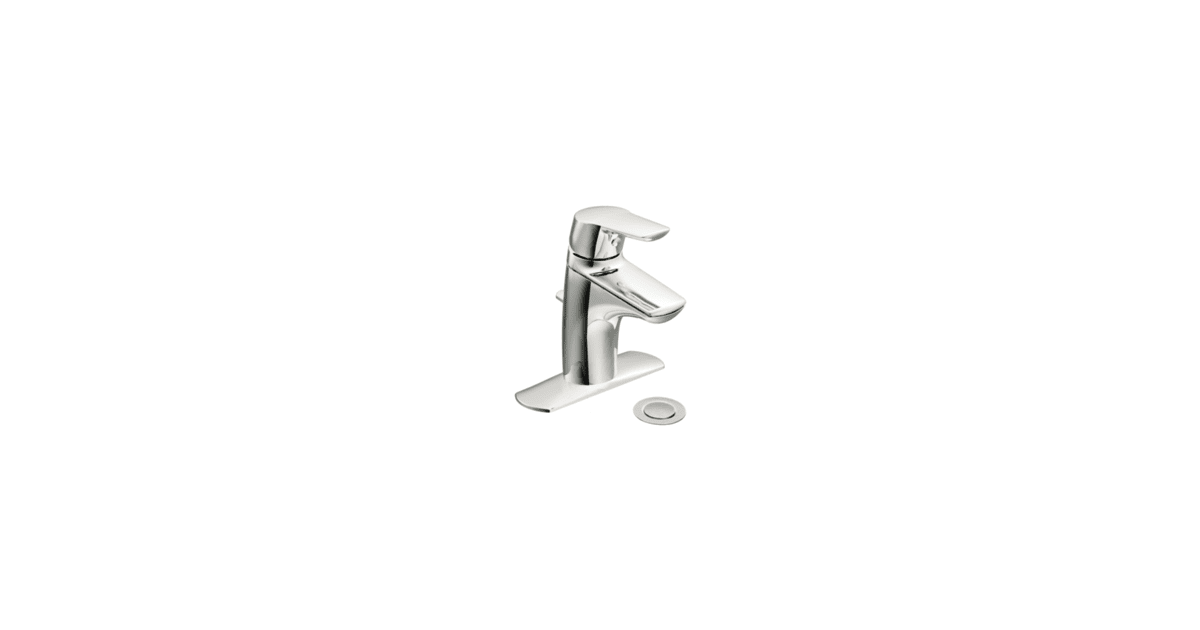 Moen CA66810 Bulk Pack Single Handle Low Arc Lavatory Faucet from the ...