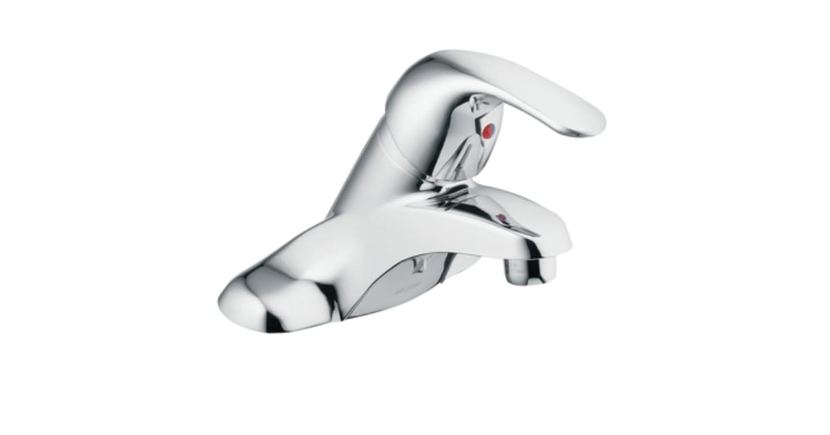 Moen CAL84500 Single Handle Centerset Lavatory Faucet with Metal Lever ...