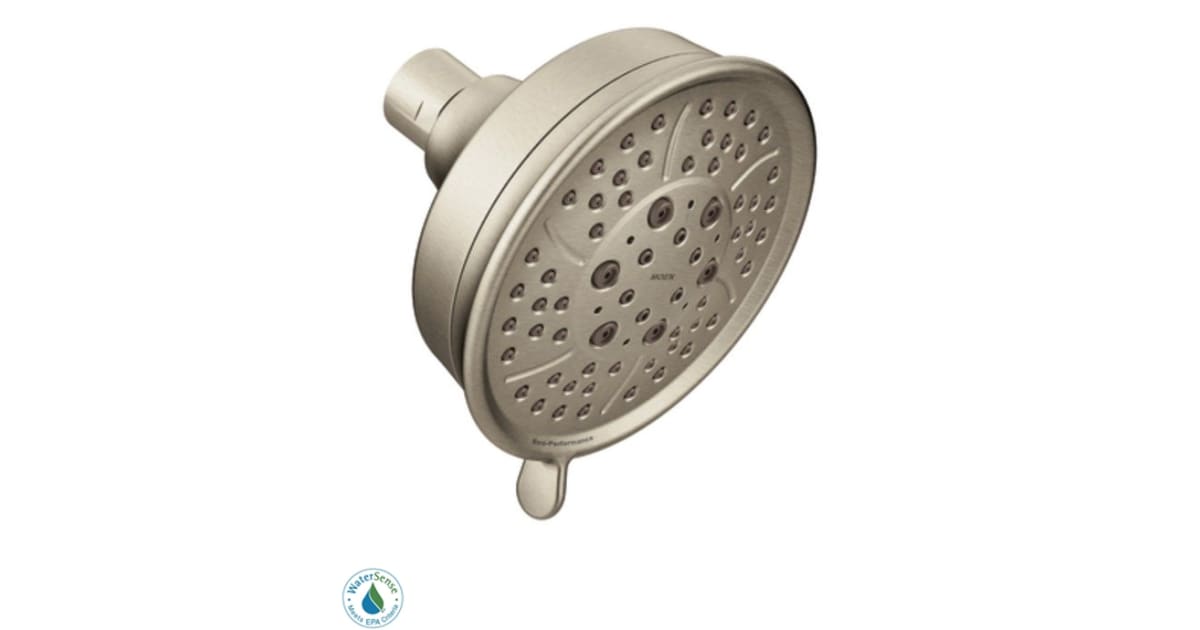 Moen 3638EPBN 1.75 GPM Multi Function Shower Head with Eco Performance ...