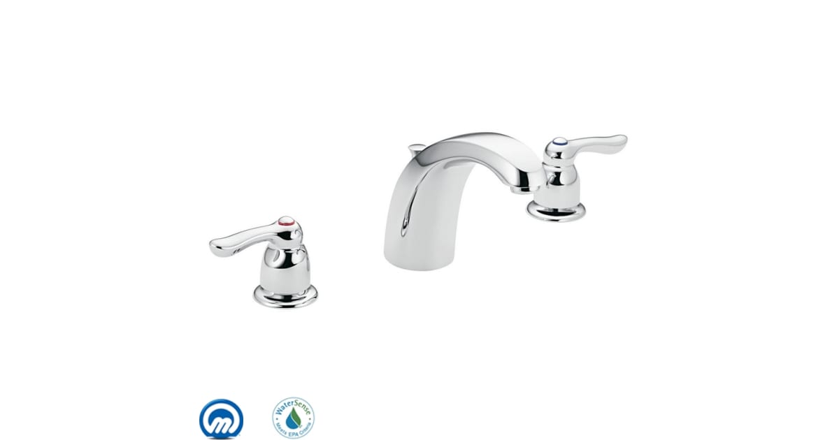 Moen 4945 Double Handle Widespread Bathroom Faucet from the Chateau ...