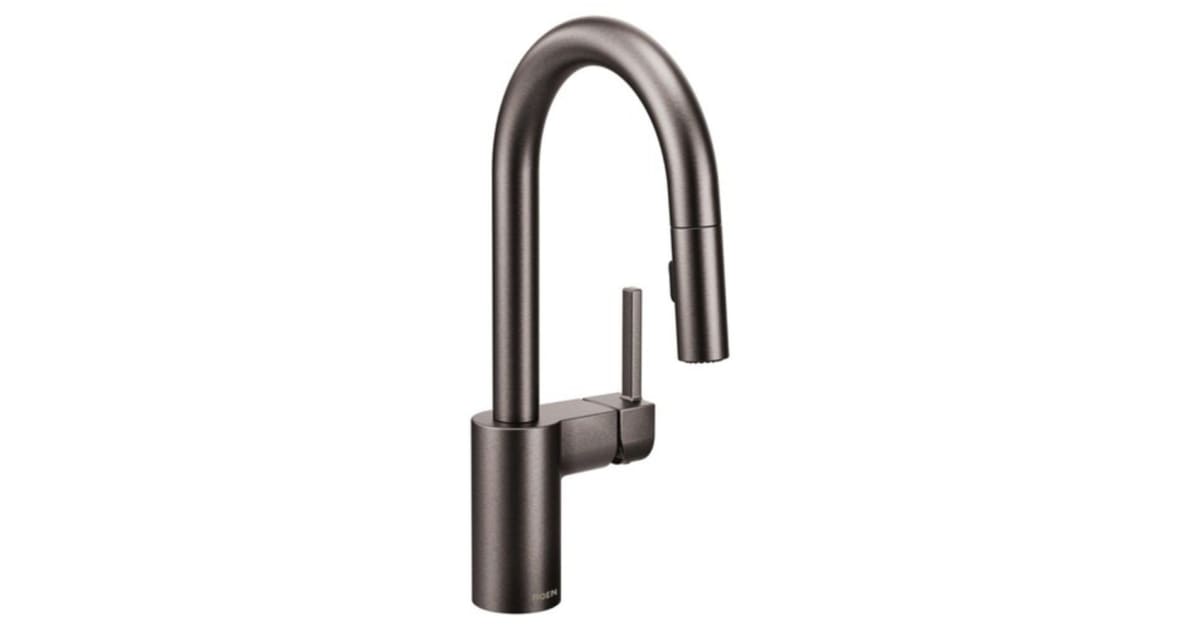 Moen 5965BLS Align 1.5 GPM Single Hole Pull Down Bar Faucet with Reflex ...