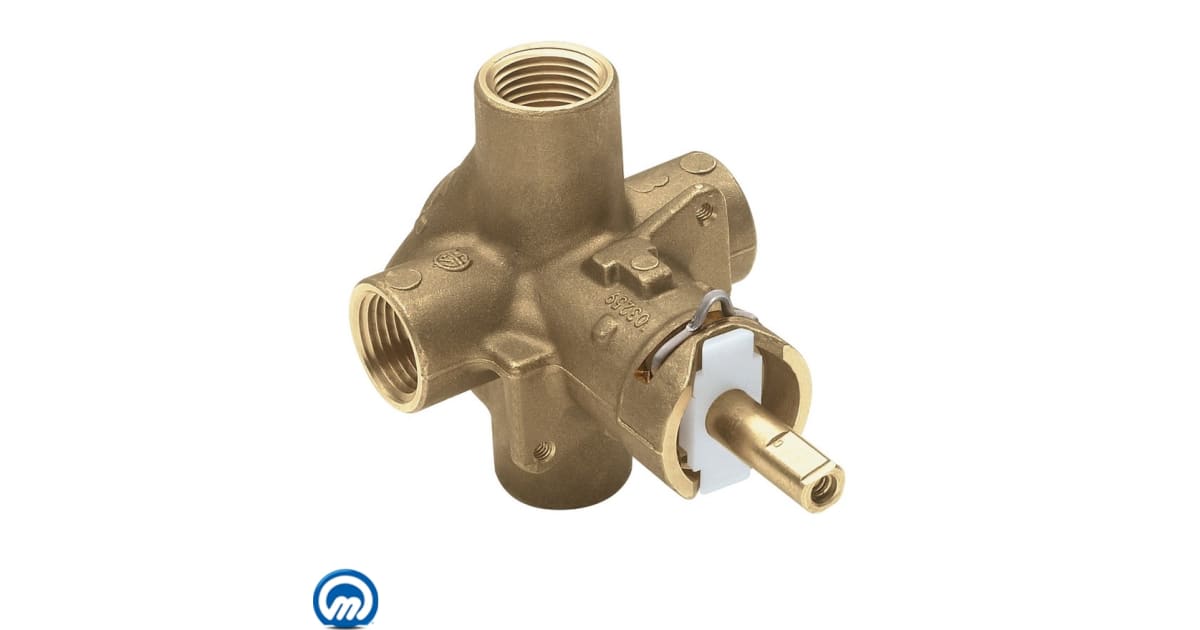 Moen 62300 1/2 Inch IPS Posi-Temp Pressure Balancing Rough-In Valve (No ...