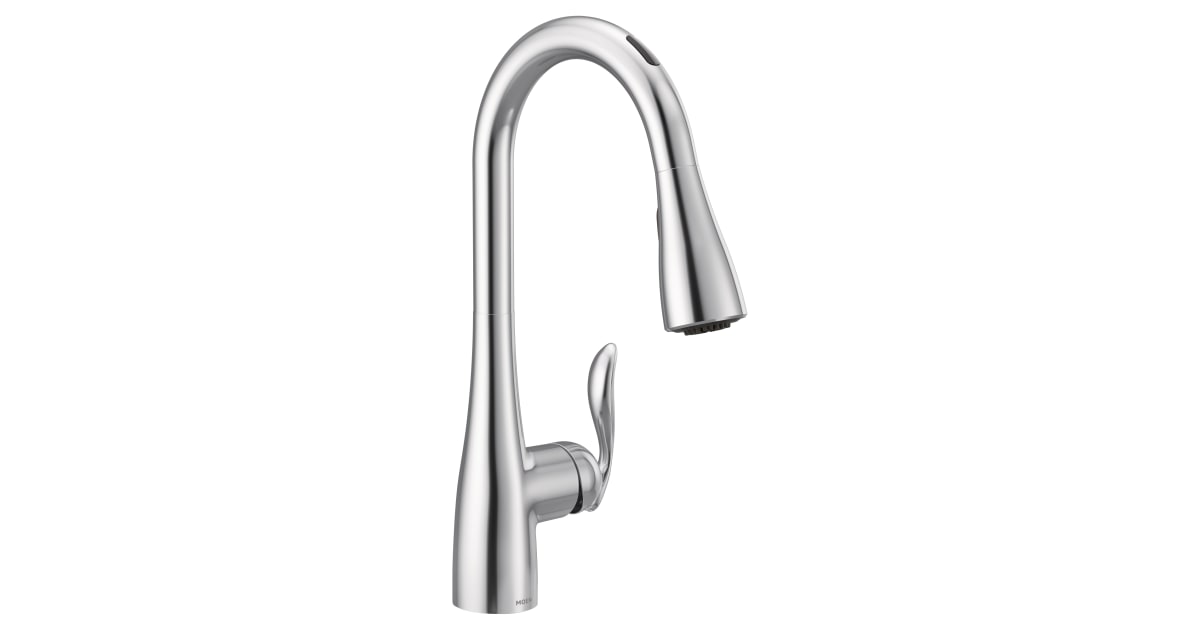 Moen 7594EVC Arbor Smart Faucet 1.5 GPM Single Hole Pull Down Kitchen ...