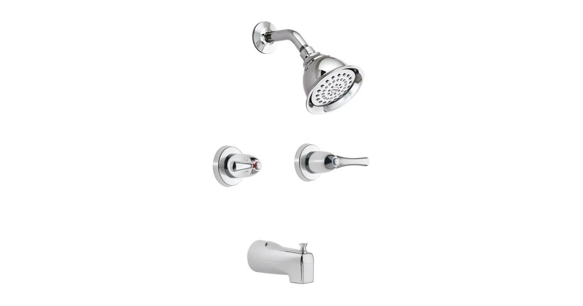 Moen 82402 Thermostatic Tub and Shower Trim with 1.75 GPM Shower Head ...