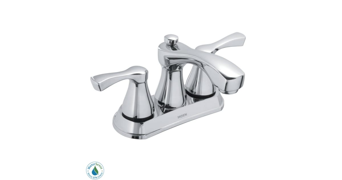 Moen 84902 Double Handle Centerset Bathroom Faucet from the Belmont ...