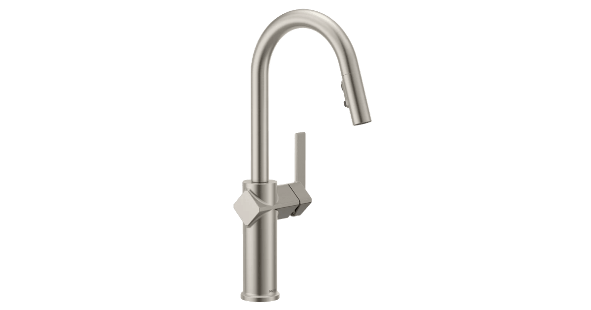 Moen 87492SRS Joric 1.5 GPM One-Handle High Arc Pulldown Kitchen Faucet ...