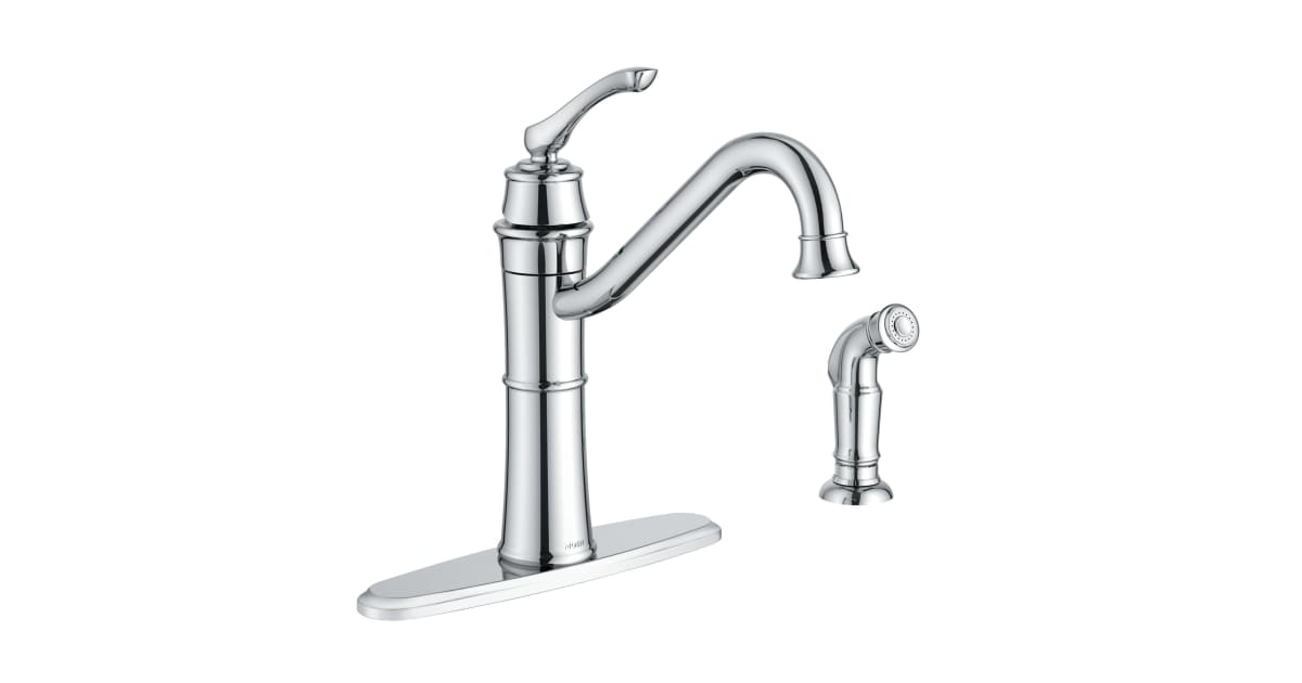 Moen 87999 Wetherly High-Arc Kitchen Faucet with Side Spray | Ferguson Home