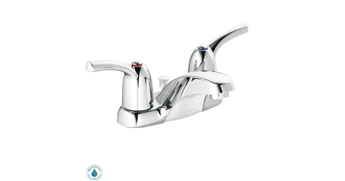 Moen CA84403 Double Handle Centerset Bathroom Faucet from the Adler ...