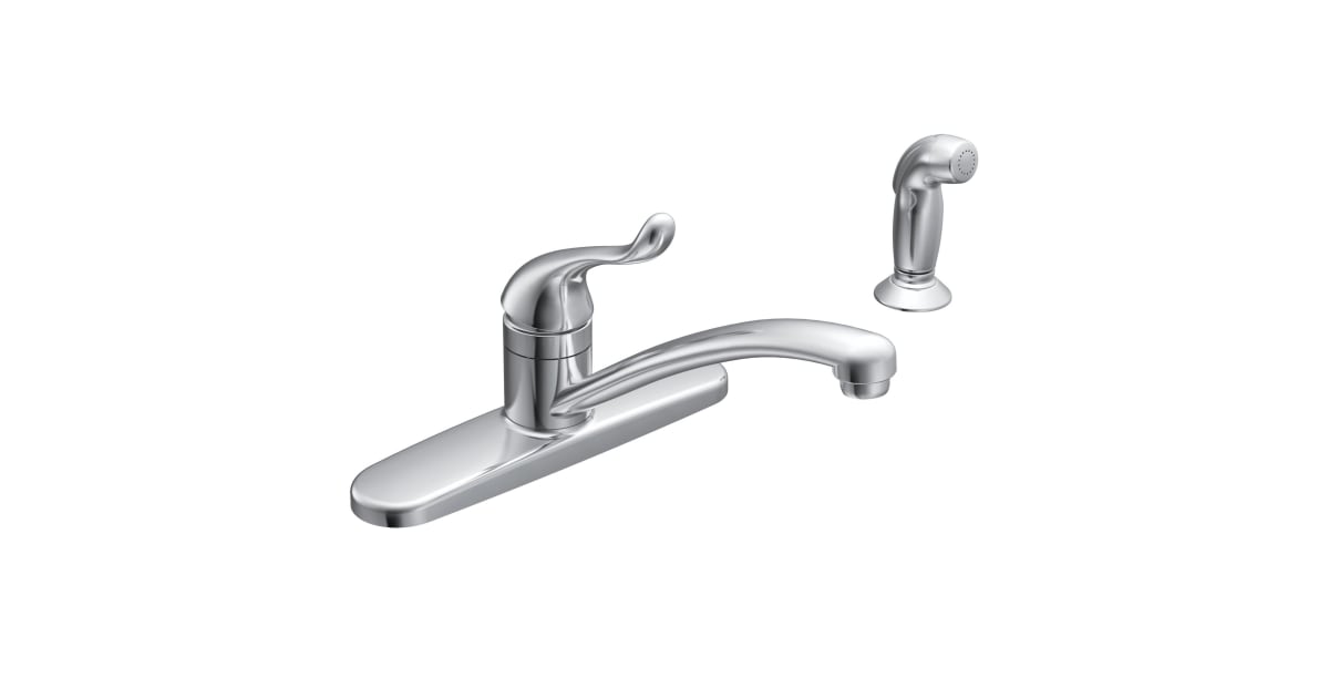 Moen CA87530 Kitchen Faucet with Side Spray from the Adler Collection ...