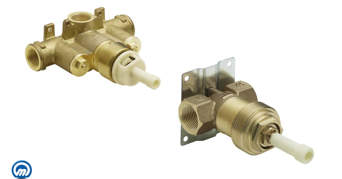 Moen ExactTemp 2-Valve Set 3/4 Inch IPS Set of 1 ExactTemp Thermostatic ...