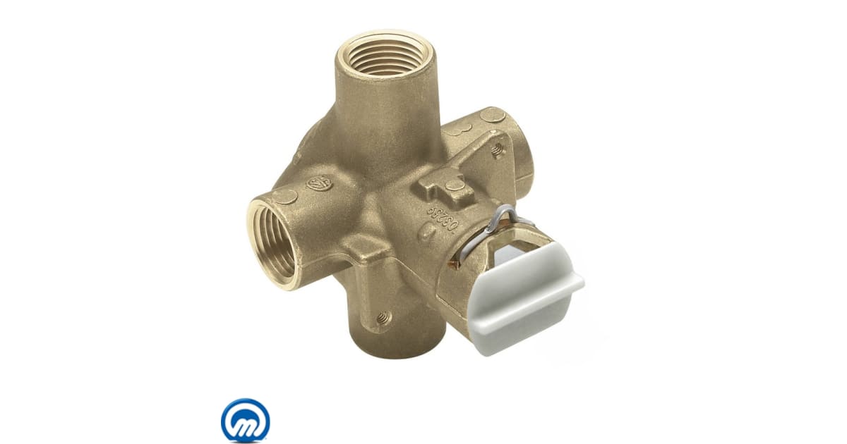 Moen FP62300 1/2 Inch IPS Posi-Temp Pressure Balancing Rough-In Valve ...