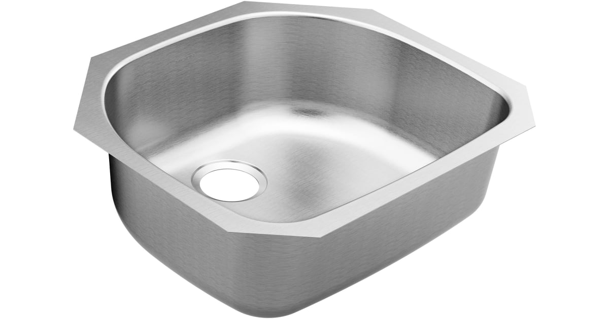 Moen GS18160 1800 Series 23-1/2" Undermount Single Basin Stainless ...
