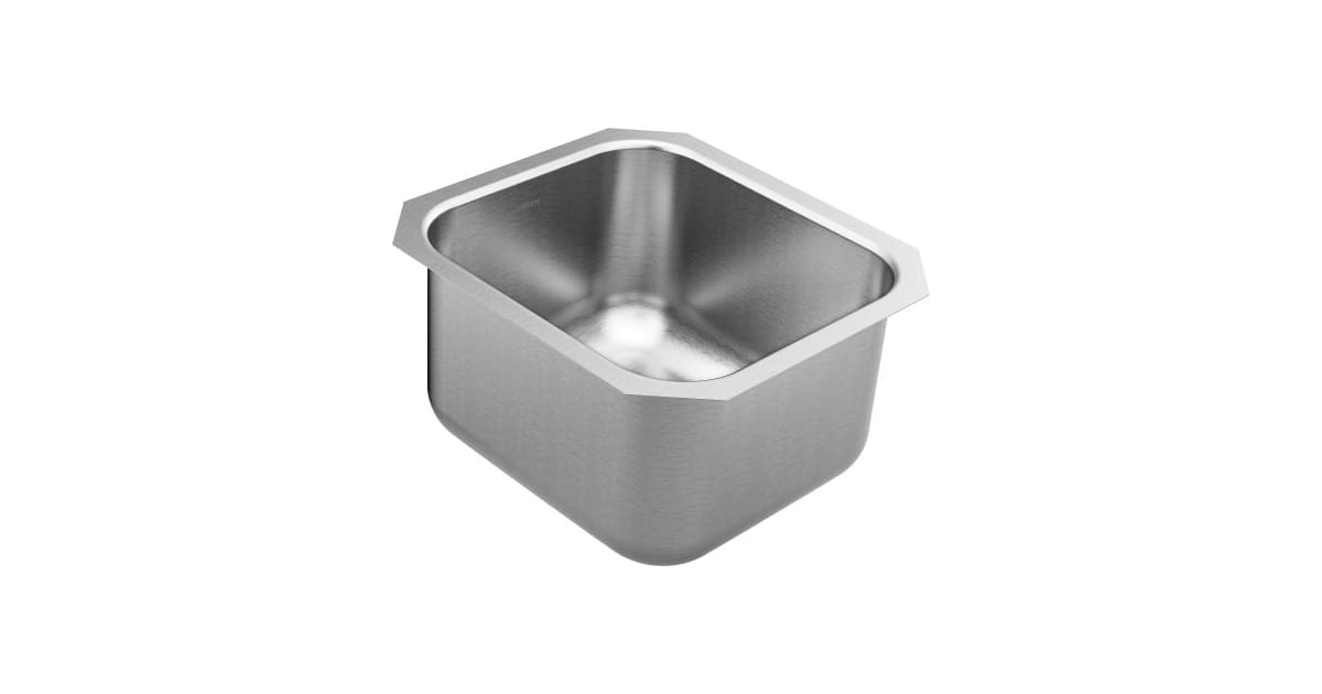 Moen GS18442 1800 Series 16-1/2" Undermount Single Basin Stainless ...