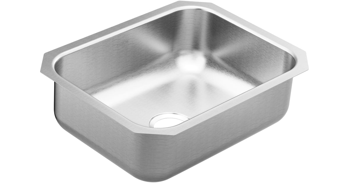 Moen GS20192 2000 Series 23-1/2" Undermount Single Basin Stainless ...