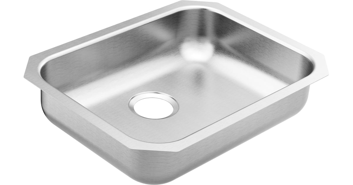 Moen GS20194B 2000 Series 23-1/2" Undermount Single Basin Stainless ...