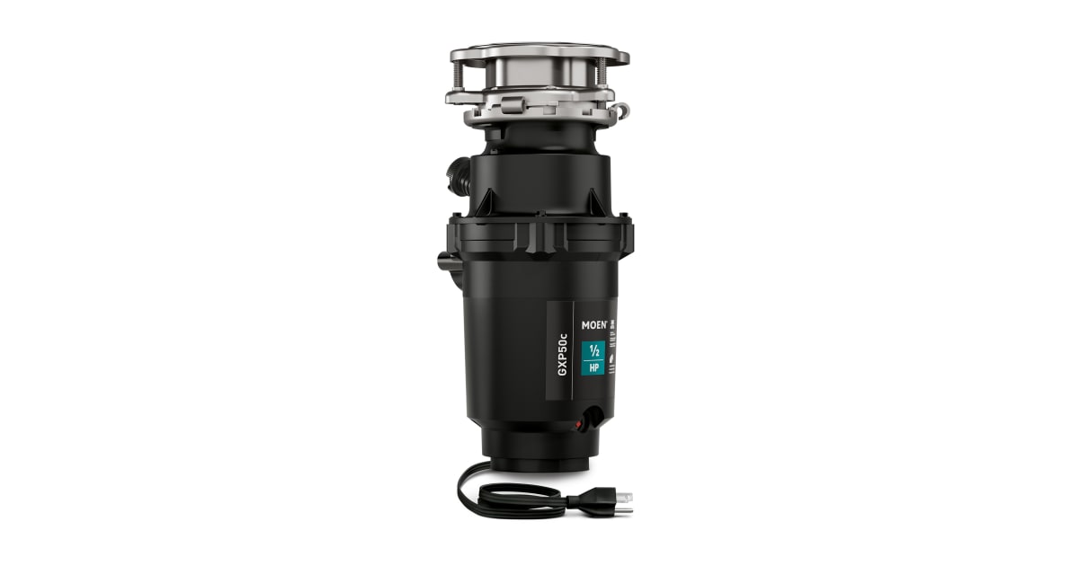 Moen GXP50C GX Pro 1/2 HP Continuous Garbage Disposal with a Vortex ...