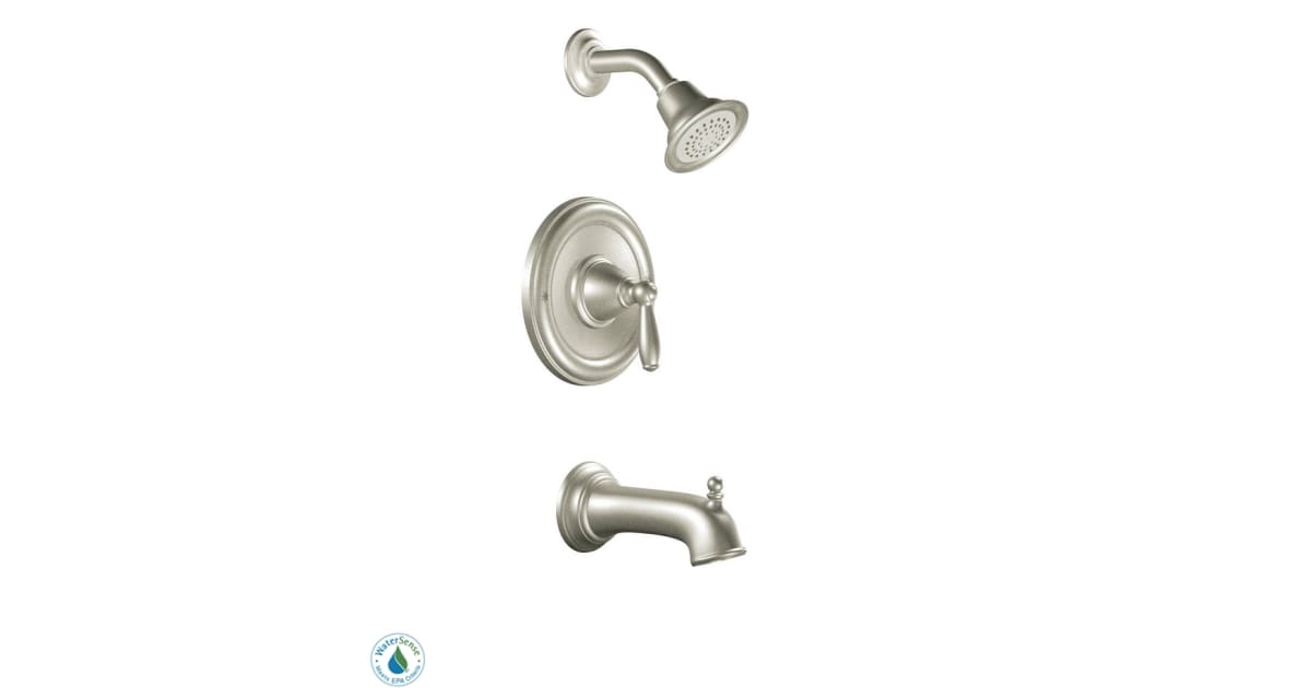 Moen T2153EPBN Posi-Temp Pressure Balanced Tub and Shower Trim with 1. ...