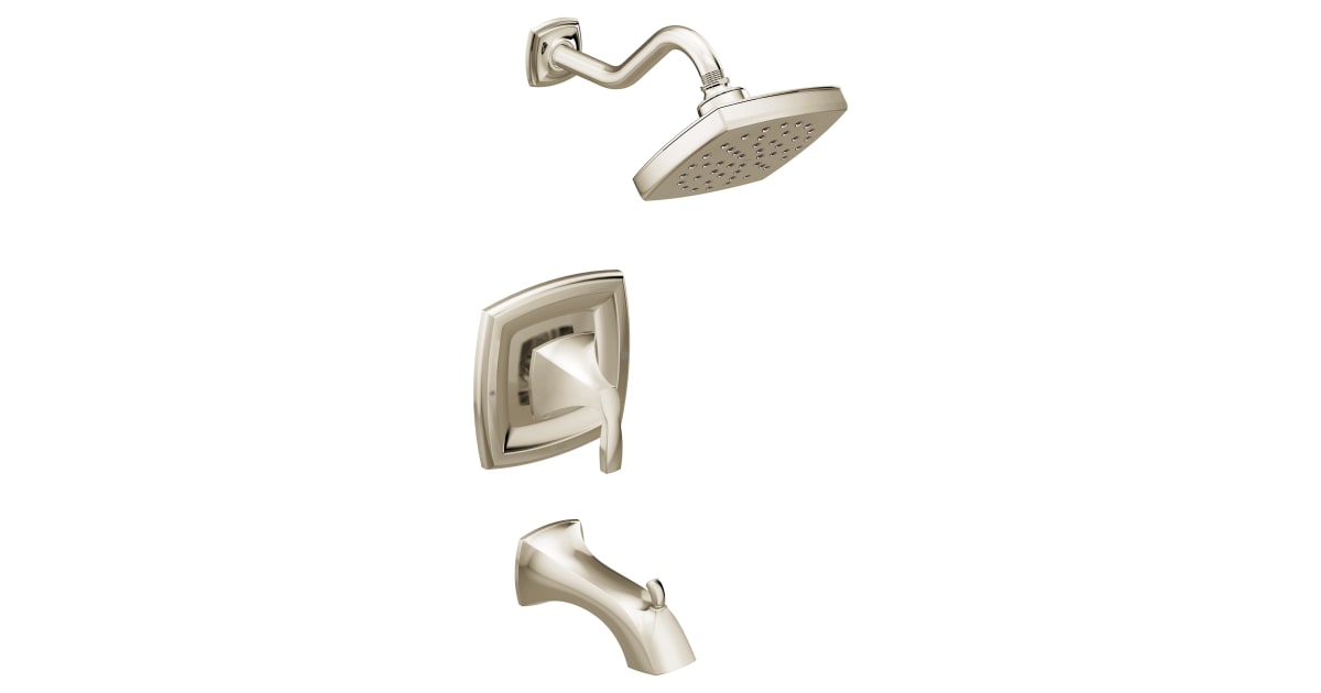 Moen T3693NL Voss Moentrol Pressure Balanced Tub and Shower Trim with 2 ...
