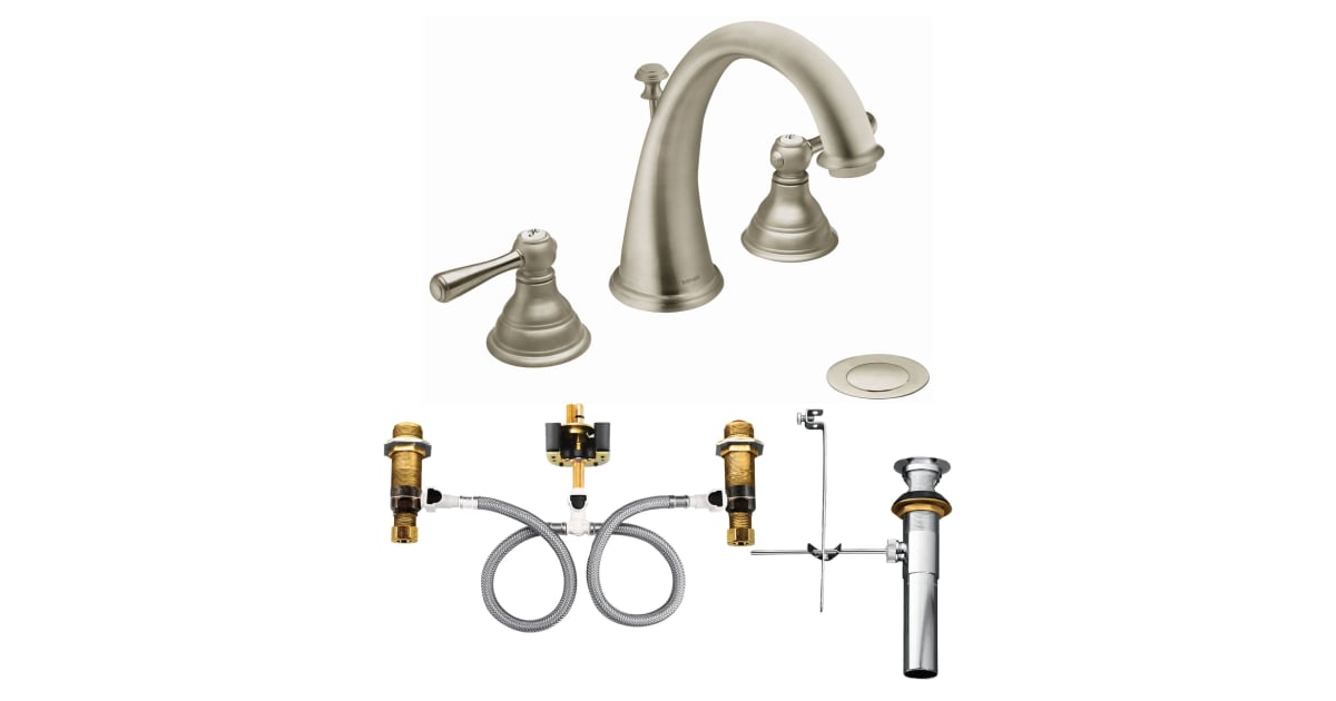 Moen T6125BN-9000-2PKG Double Handle Widespread Bathroom Faucet from ...