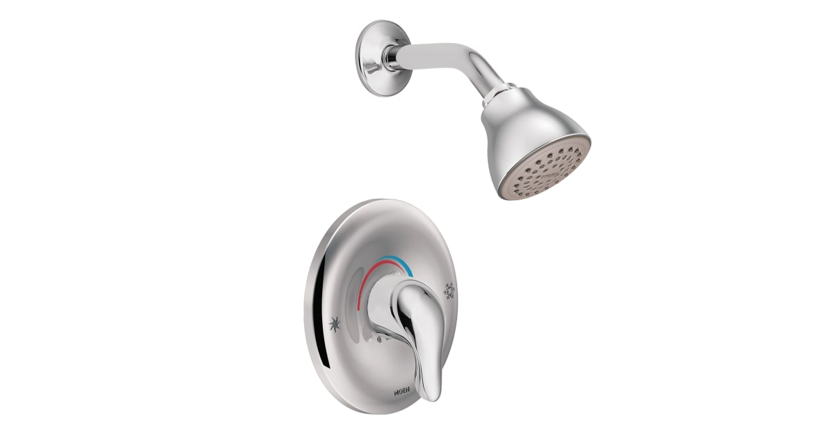 Moen TL182 Chateau Single Handle Posi-Temp Shower Trim with Shower Head ...