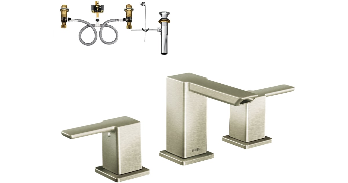 Moen TS6720BN-9000 Double Handle Widespread Bathroom Faucet from the 90 ...