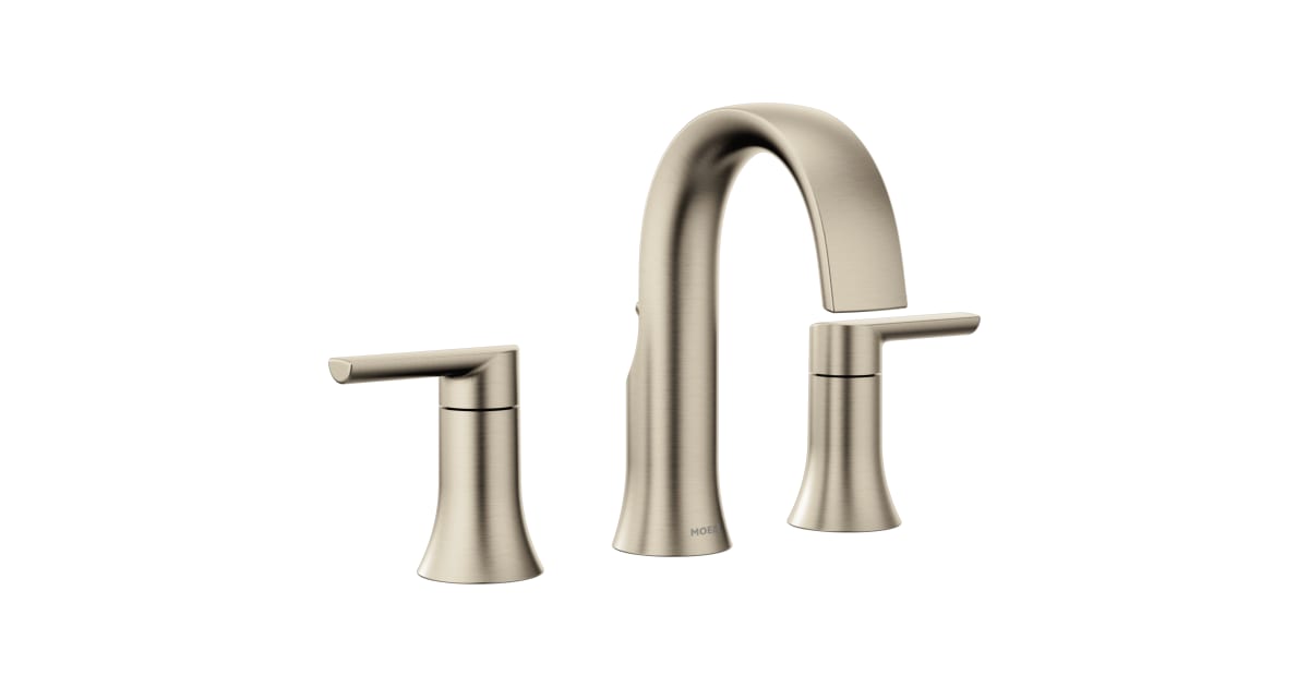 Moen TS6925BN Doux 1.2 GPM Widespread Bathroom Faucet - Less Valve and Drain Assembly | Ferguson ...