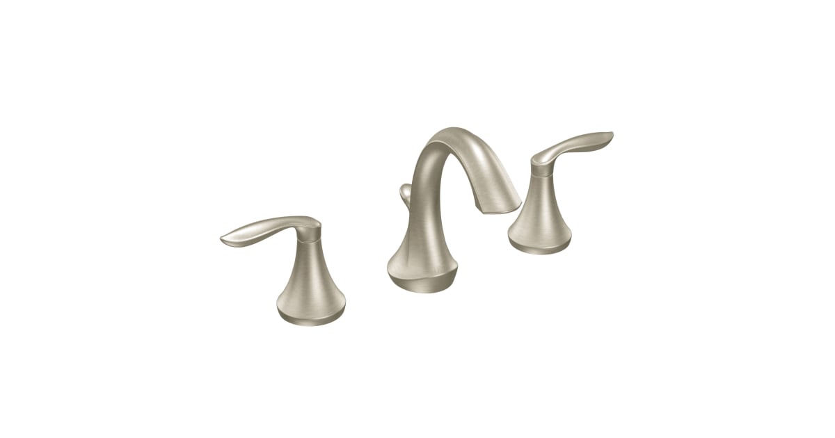 Moen TV6420BN Eva 1.2 GPM Widespread Bathroom Faucet with Rough-in ...