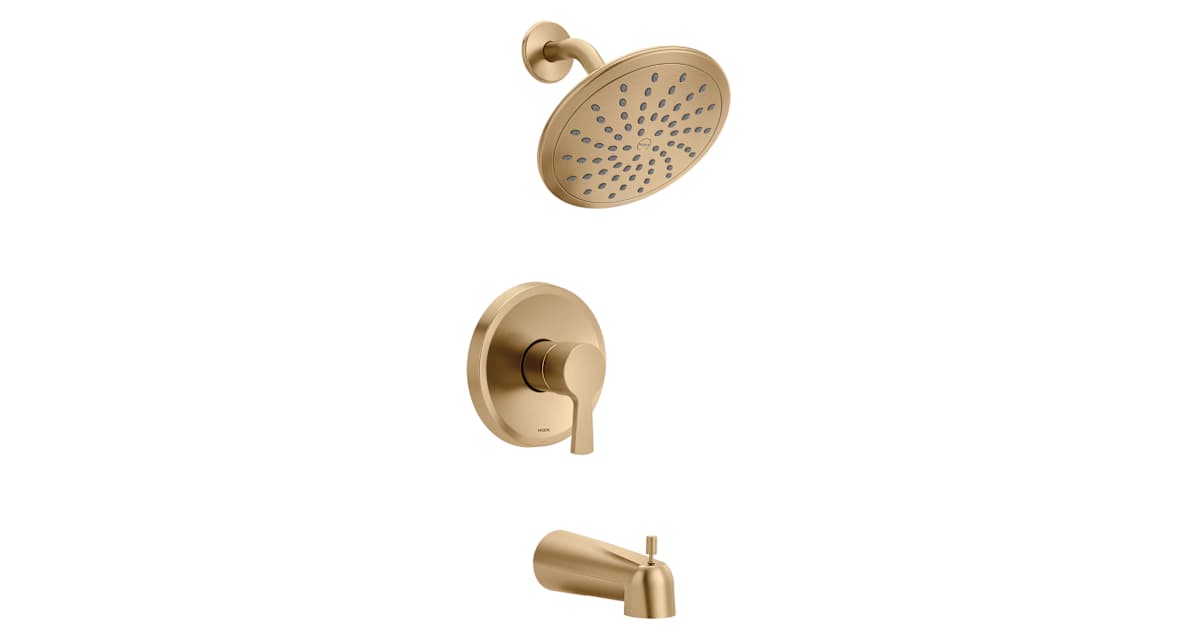Moen UT2433EPBZG Jase Tub and Shower Trim Package with 1.75 GPM Single ...