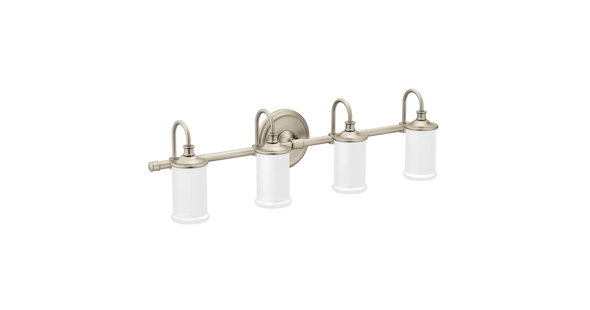 Moen YB6464BN Belfield 4 Light 33" Wide Bathroom Vanity Light | Build.com