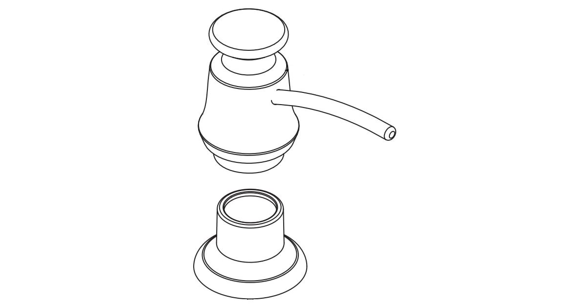 Moen 100503 Replacement Soap Dispenser Head Only | Build.com