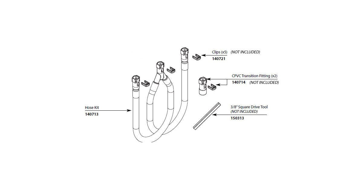Moen 140713 Quick-Connect Hose Kit | Ferguson Home