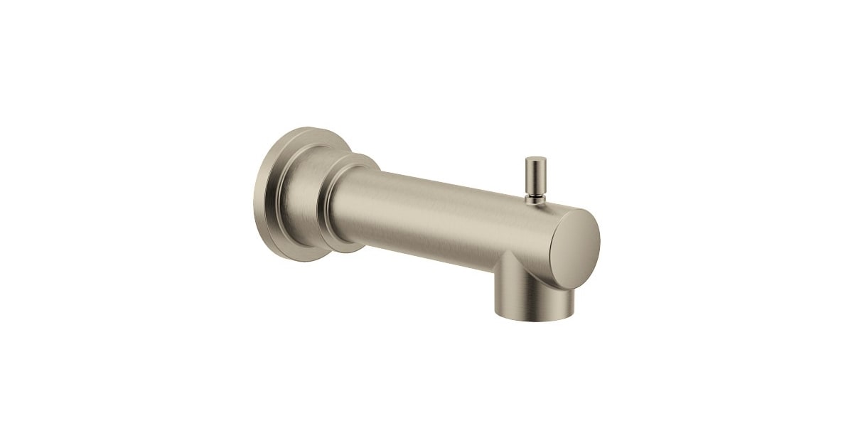 Moen 172657BN 7 3/8" Tub Spout with 1/2" IPS Connection from the Align Collection (With Diverter ...