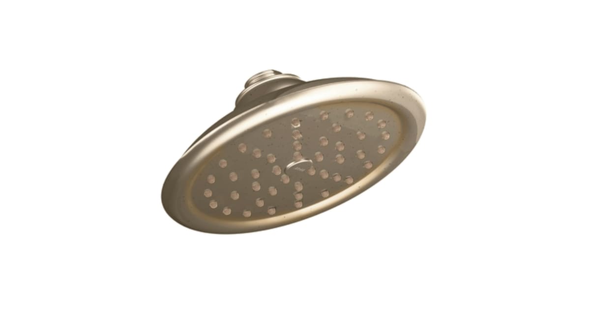 Moen 6310AZ Single Function 7" Rainfall Shower Head with Immersion ...