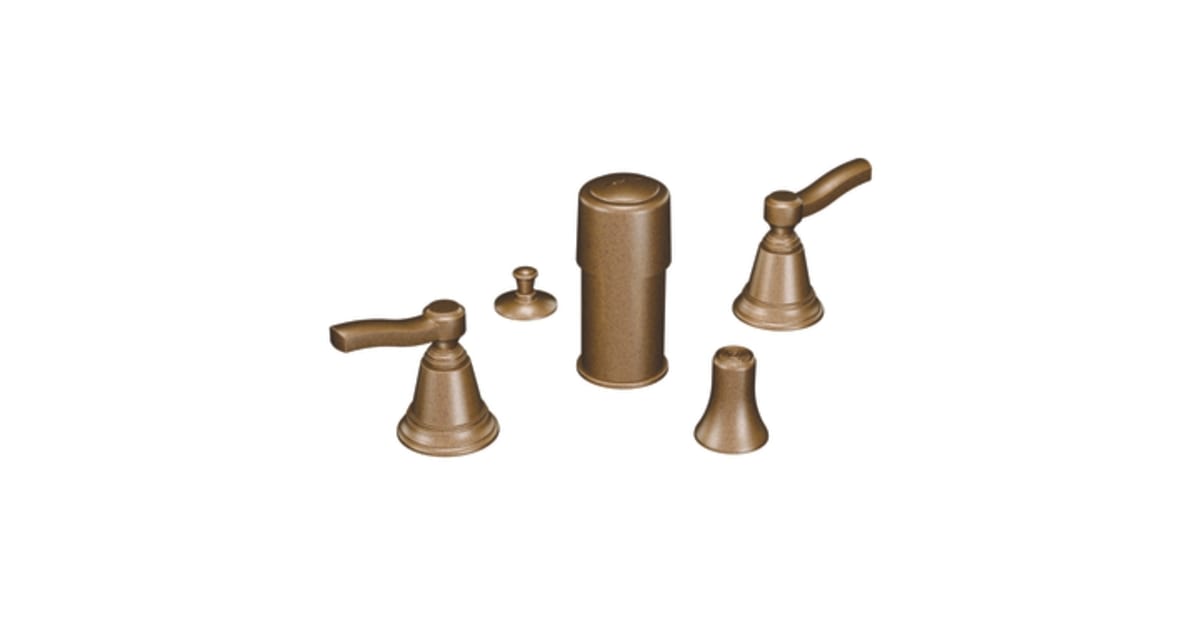 Moen TS5285AZ Double Handle Widespread Bidet Faucet from the Rothbury ...