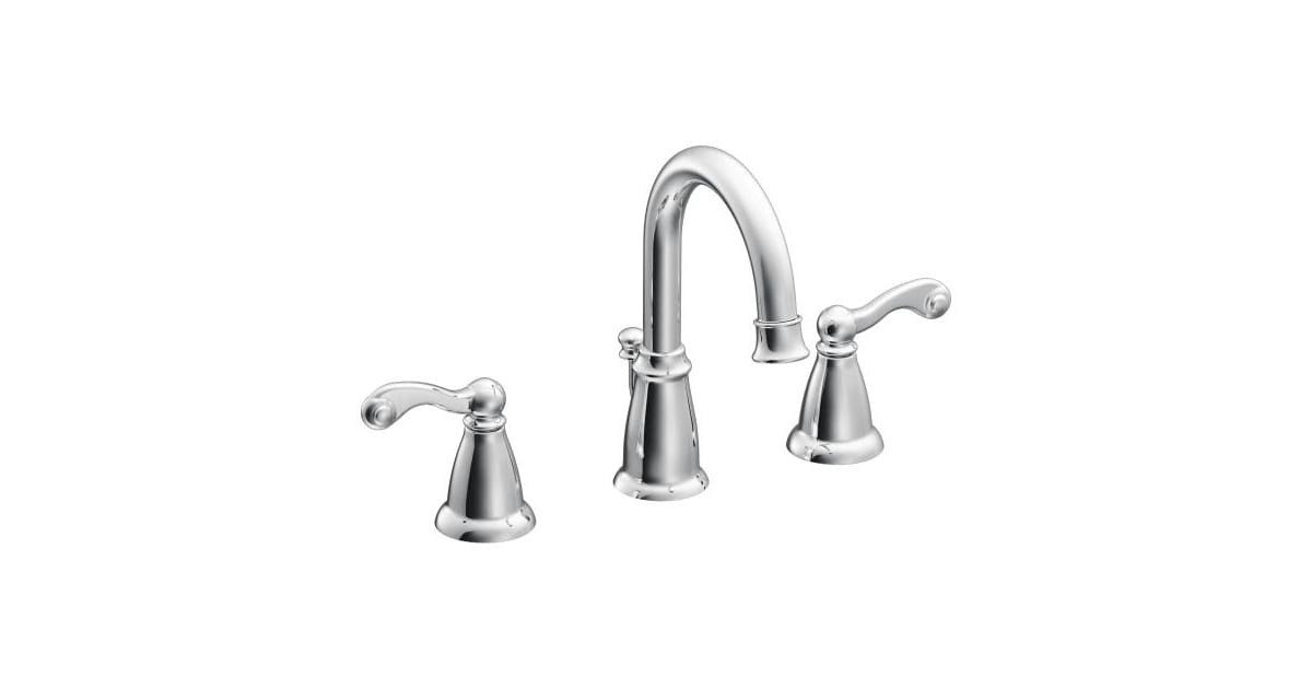 Moen WS84004 Traditional Widespread Bathroom Faucet - Includes Rough-In ...