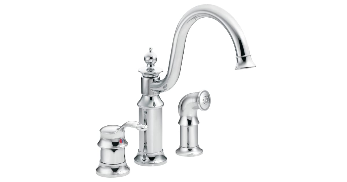 Moen S711 Waterhill High-Arc Kitchen Faucet with Side Spray | Ferguson Home
