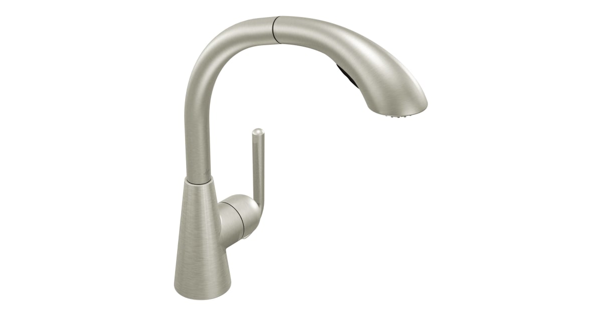 Moen S71709CSL Pullout Spray High-Arc Kitchen Faucet from the Ascent ...