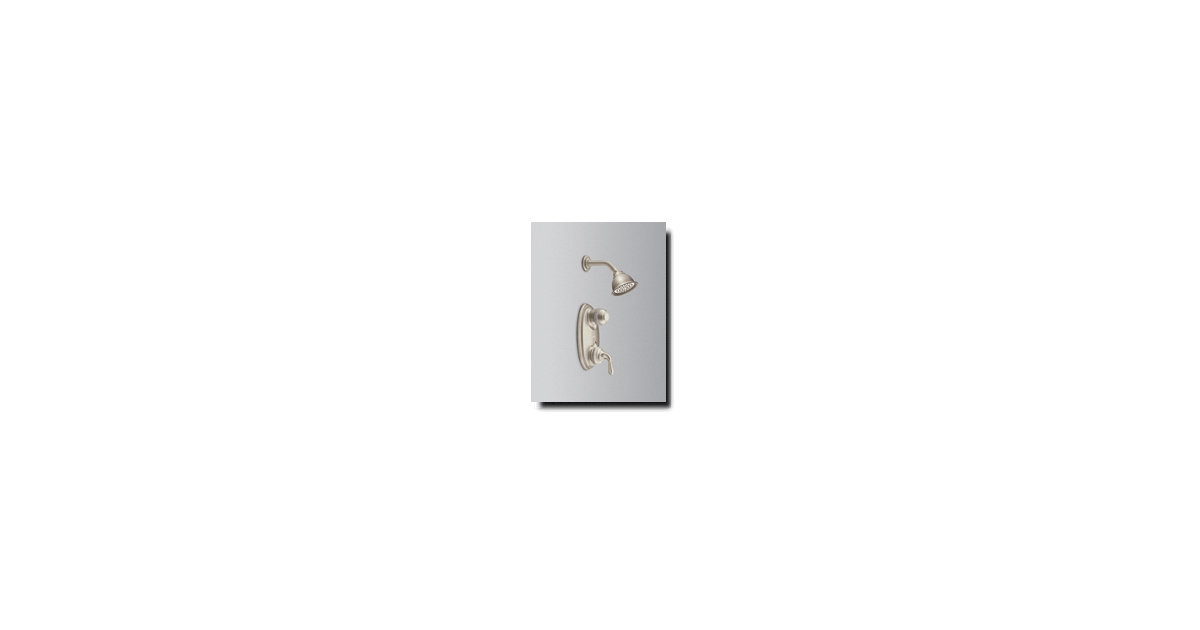 Moen T3330ST Double Handle ExactTemp Pressure Balanced Shower Only Trim ...
