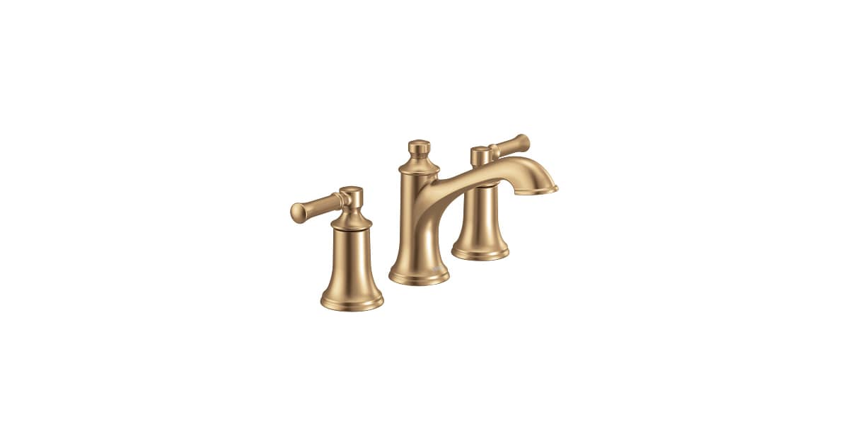 Moen TV6805BZG Dartmoor 1.2 GPM Widespread Bathroom Faucet with Rough ...