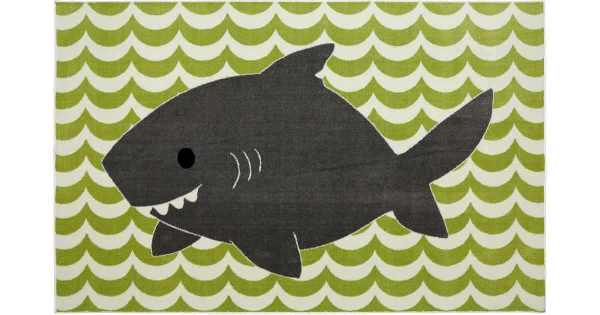Mohawk Home 12395 447 060096 EC Smiling Shark 5' x 8' Novelty Kids Area ...