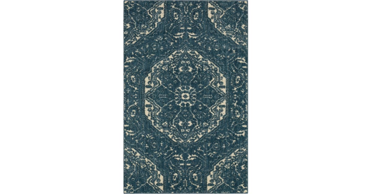 Mohawk Home 90837 50101 120168 10' x 14' Shag Polyester Geometric ...