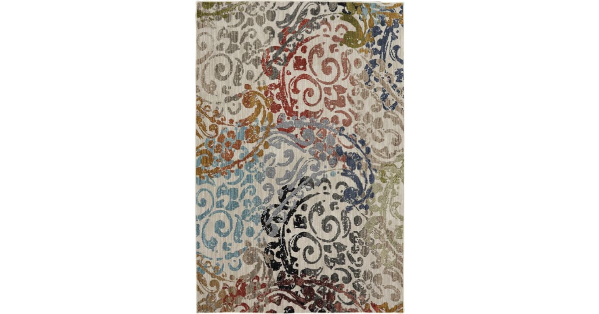 Mohawk Home 91005 99999 063094 Metropolitan 5-1/4' x 7-3/4' Polyester ...