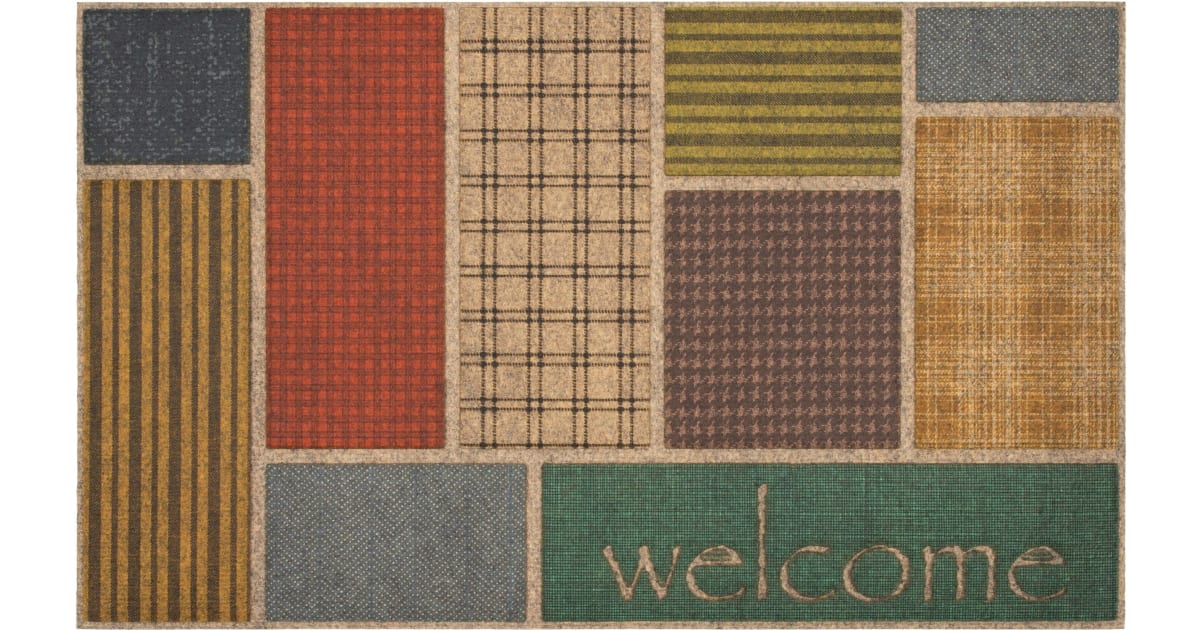 Mohawk Home B1011 18550 018030 1-1/2' x 2-1/2' Polyester Plaid ...