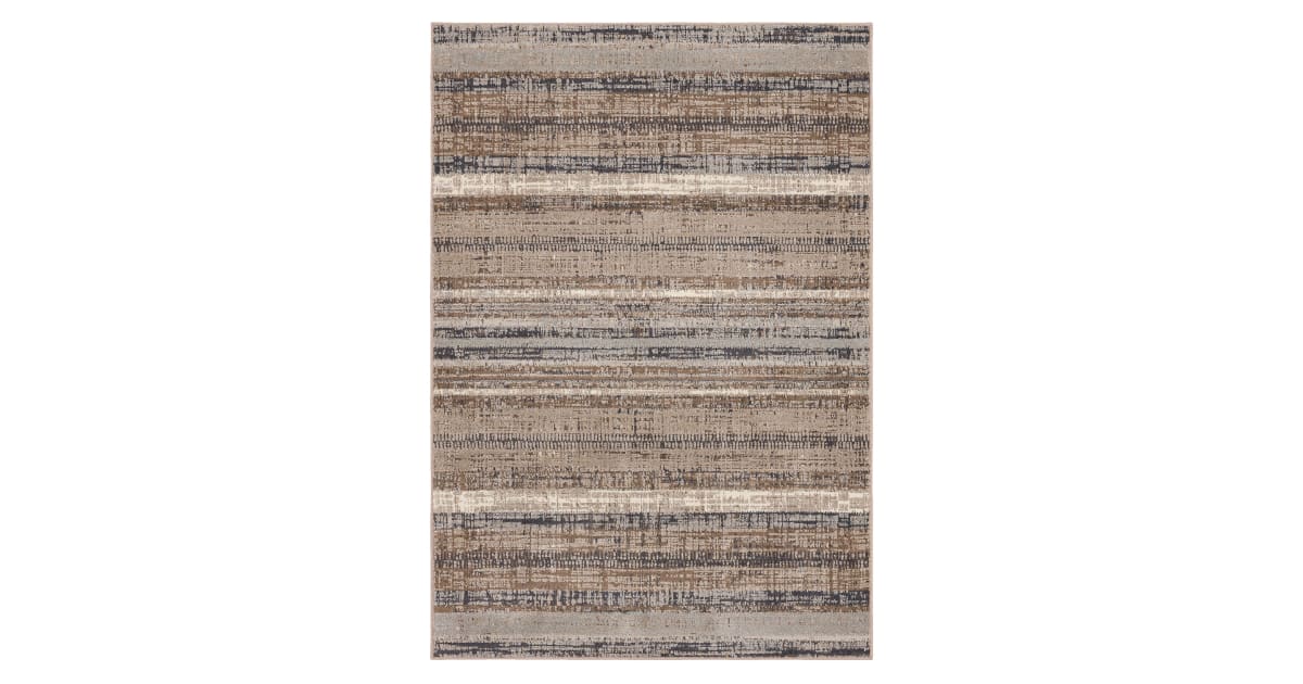 Mohawk Home EE405 4333 096120 EE Cashmere 8' x 10' Polyester Striped ...