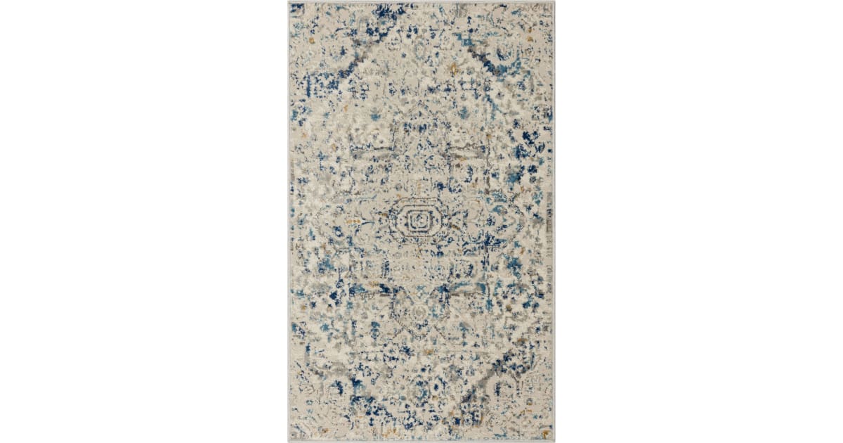 Mohawk Home EEAGA 506 472072 EE Cleo Helios 4' x 6' Polypropylene Floral and Vintage Indoor ...