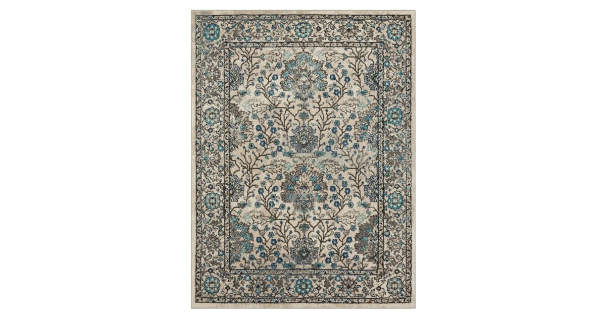 Mohawk Home PA301 103 023036 PA Whimsy 2' x 3' Polypropylene Floral and ...