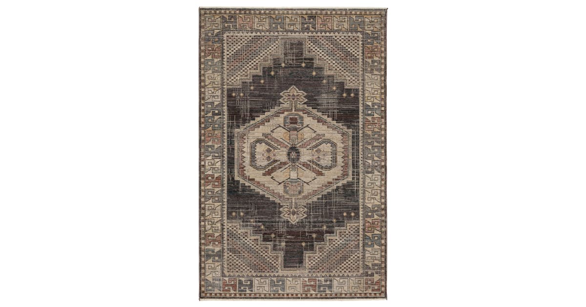 Mohawk Home PA313 380 047072 PA Reverb 4' x 6' Polyester Geometric and ...