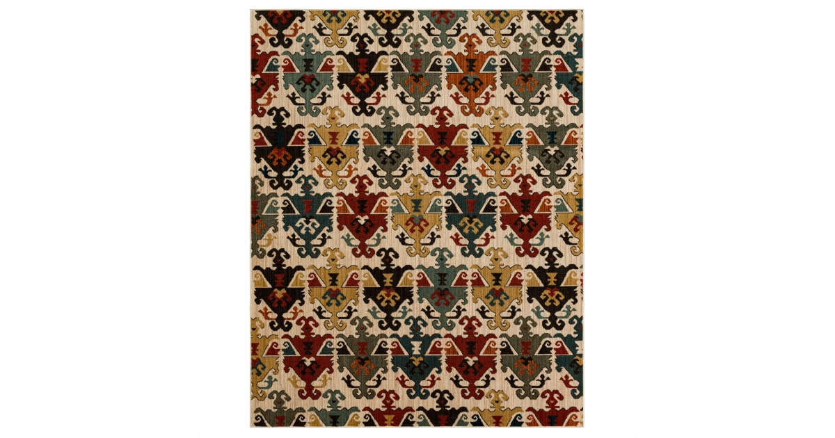 Mohawk Home PA328 99999 096120 PA Heirloom 8' x 10' Polyester Moroccan ...