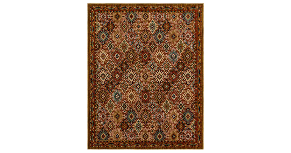 Mohawk Home PA332 30048 096120 PA Heirloom Pine Row 8' x 10' Polyester ...